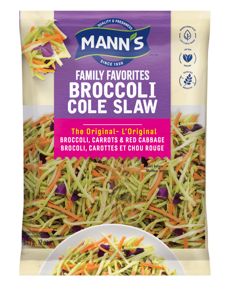 Broccoli Cole Slaw®Salade de Brocoli - Mann’s Fresh Vegetables – Canada