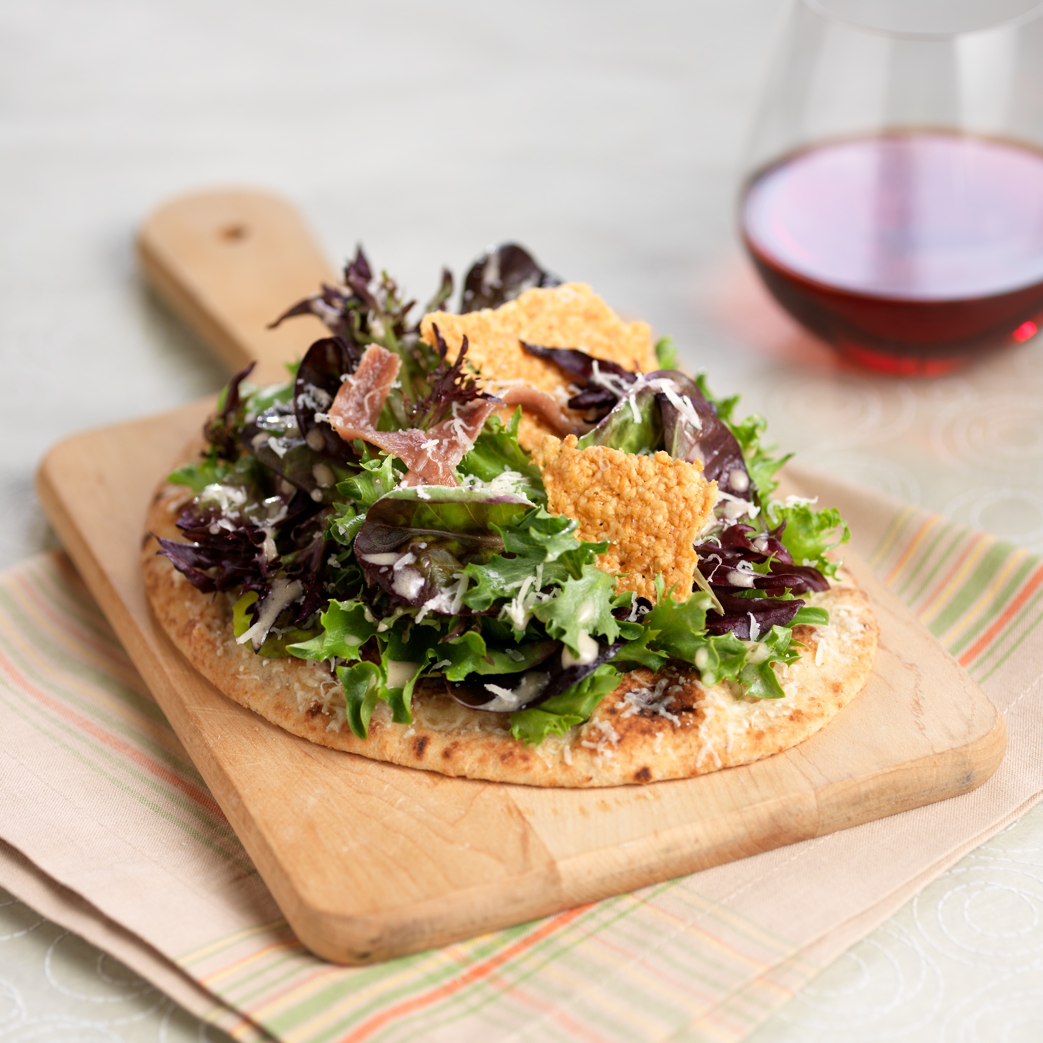 Arcadian Harvest Ruby® Caesar Flatbread Salad - Foodservice by Mann Packing