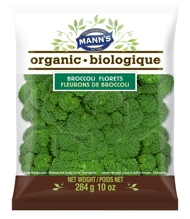 Organic Broccoli Florets - Mann's Fresh Vegetables