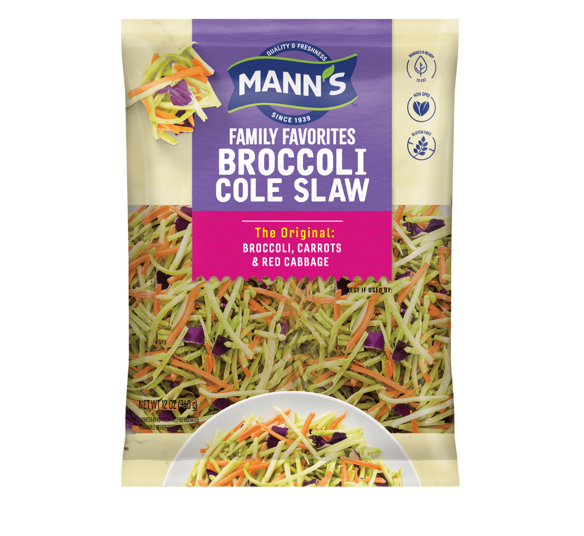 Mann's Broccoli Cole Slaw® - Mann's Fresh Vegetables