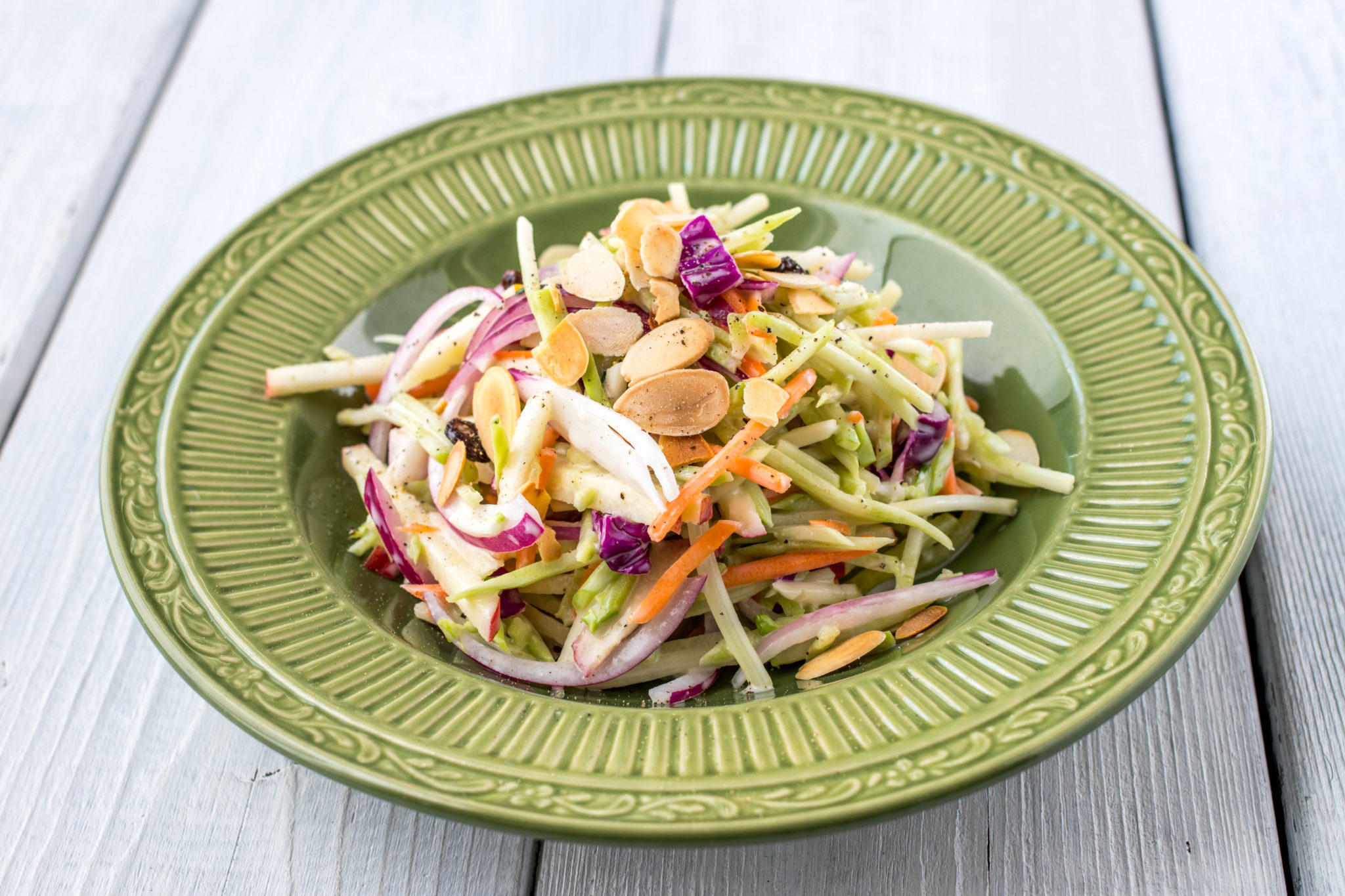 Asian Broccoli Cole Slaw Salad - Mann's Fresh Vegetables