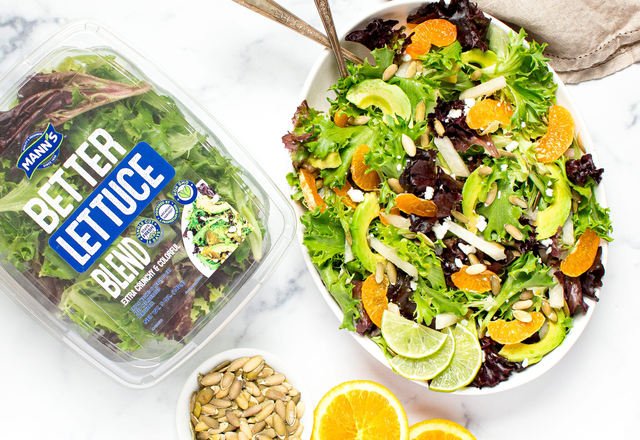 Better Lettuce Blend Fiesta Summer Salad with Lime Dressing - Mann's ...